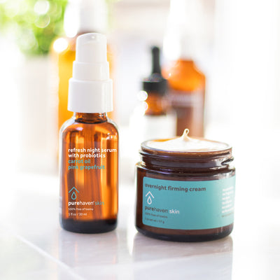 refresh night serum + overnight firming cream